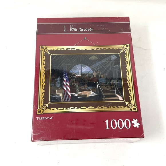Games | H Hargrove Freedom 100 Piece Jigsaw Puzzle Patriotic America ...